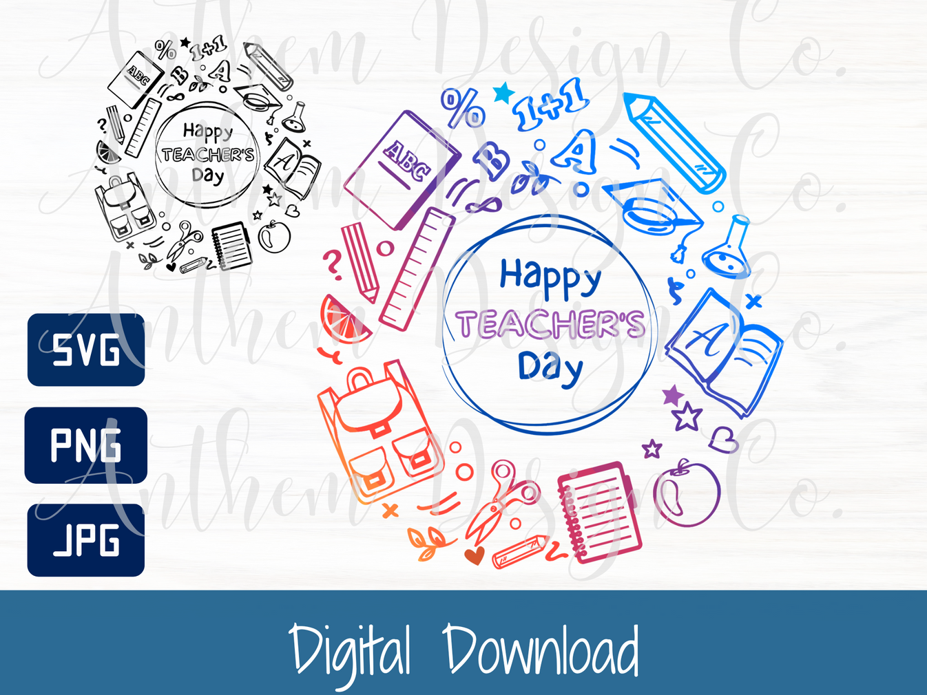 Happy Teachers Day | Cut File and Design – AnthemDesignCompany