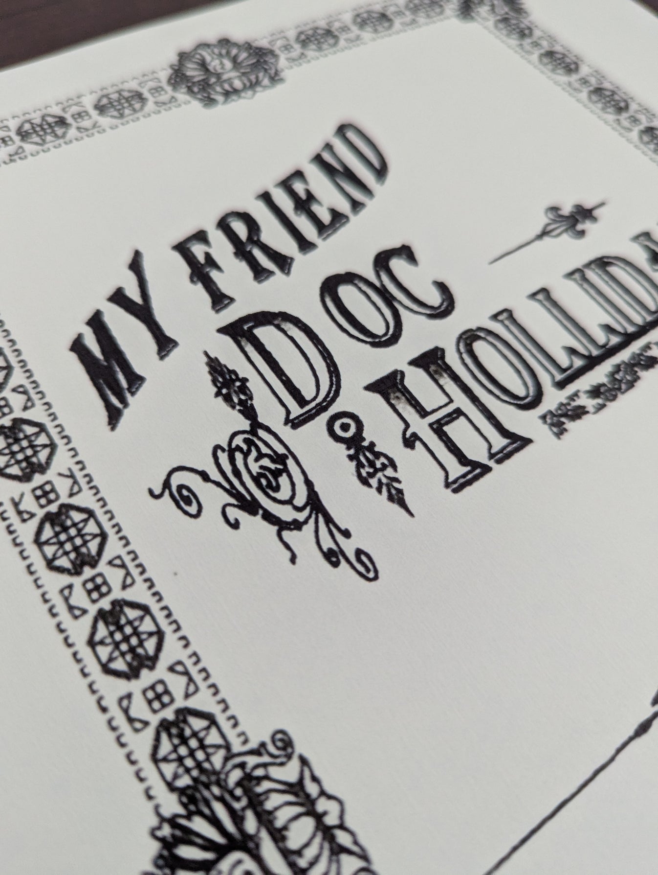 My Friend Doc Holliday Printable Book Cover | Printable and Cut File ...