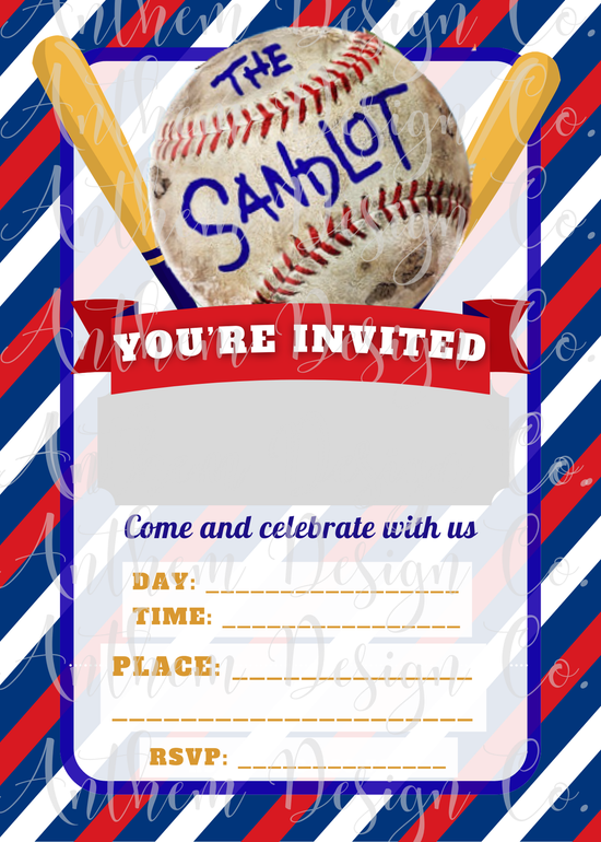 "The Sandlot" Printable Party Bundle | Digital Decor & Favors ...