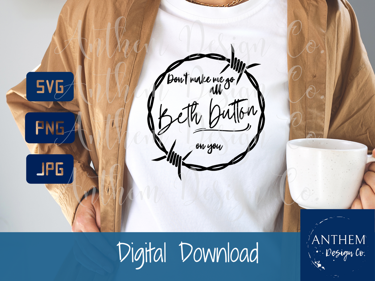 Beth Dutton SVG | Cut File and Design – AnthemDesignCompany